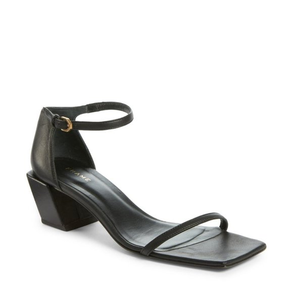Frame Denim | Shoes | 40 Frame Le Summit Sandal Square Toe Strappy ...